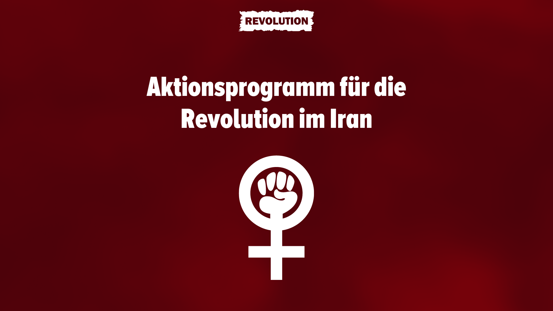 Von der Verteidigung der Bewegung zur Revolution – REVOLUTION